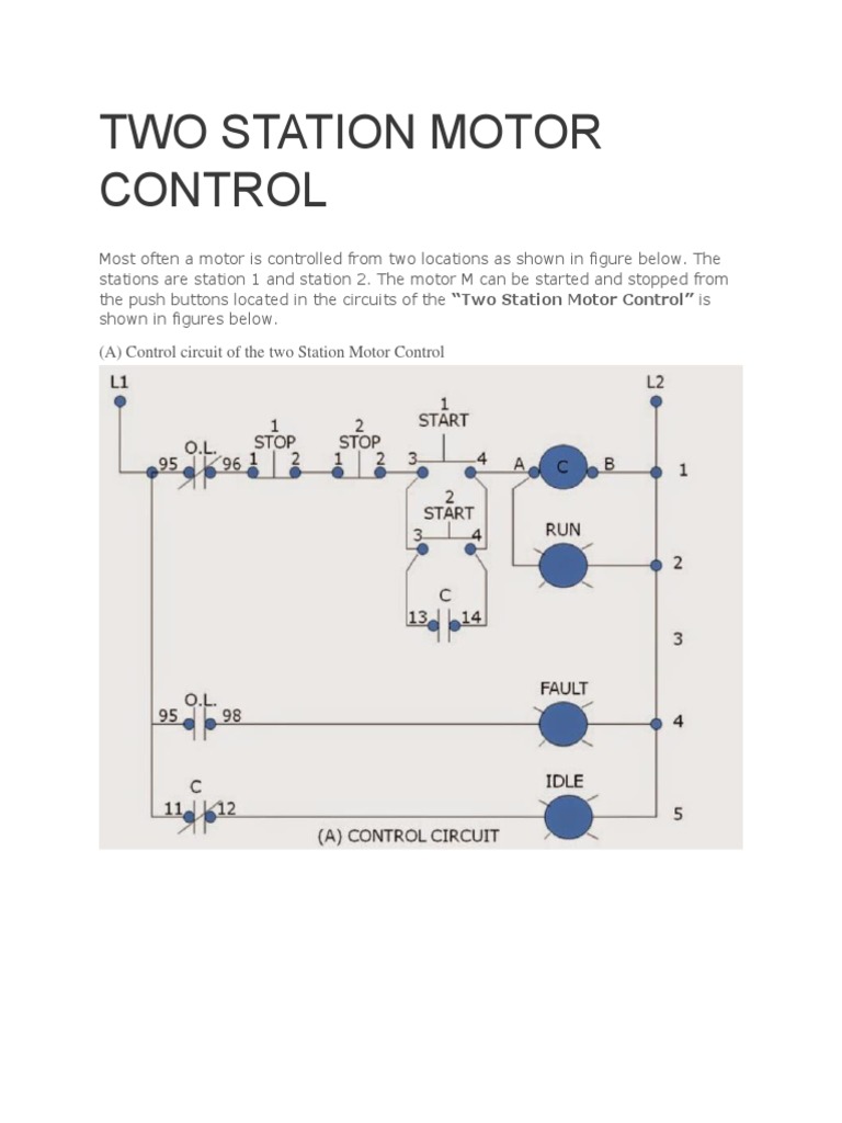 Two Station Motor Control | PDF