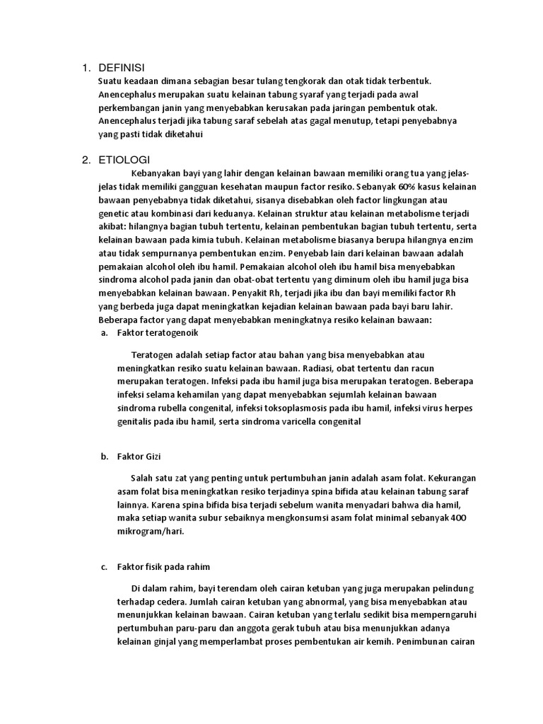 Makalah Ancephalus | PDF