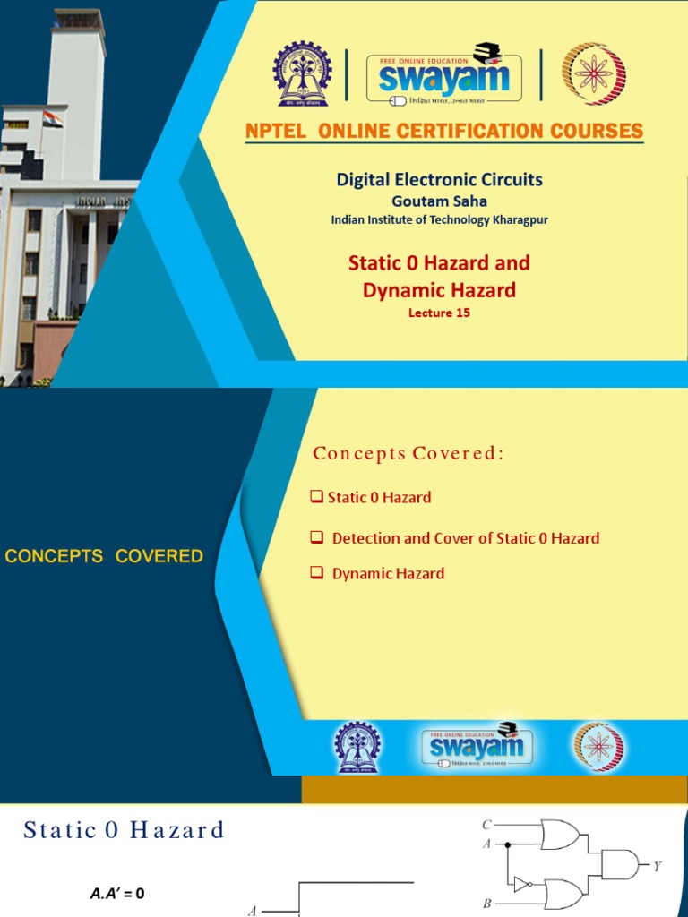 Static 0 Hazard and Dynamic Hazard: Digital Electronic Circuits | PDF ...