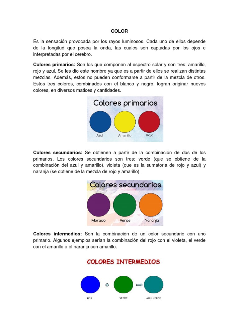 Color y Sus Clases | PDF