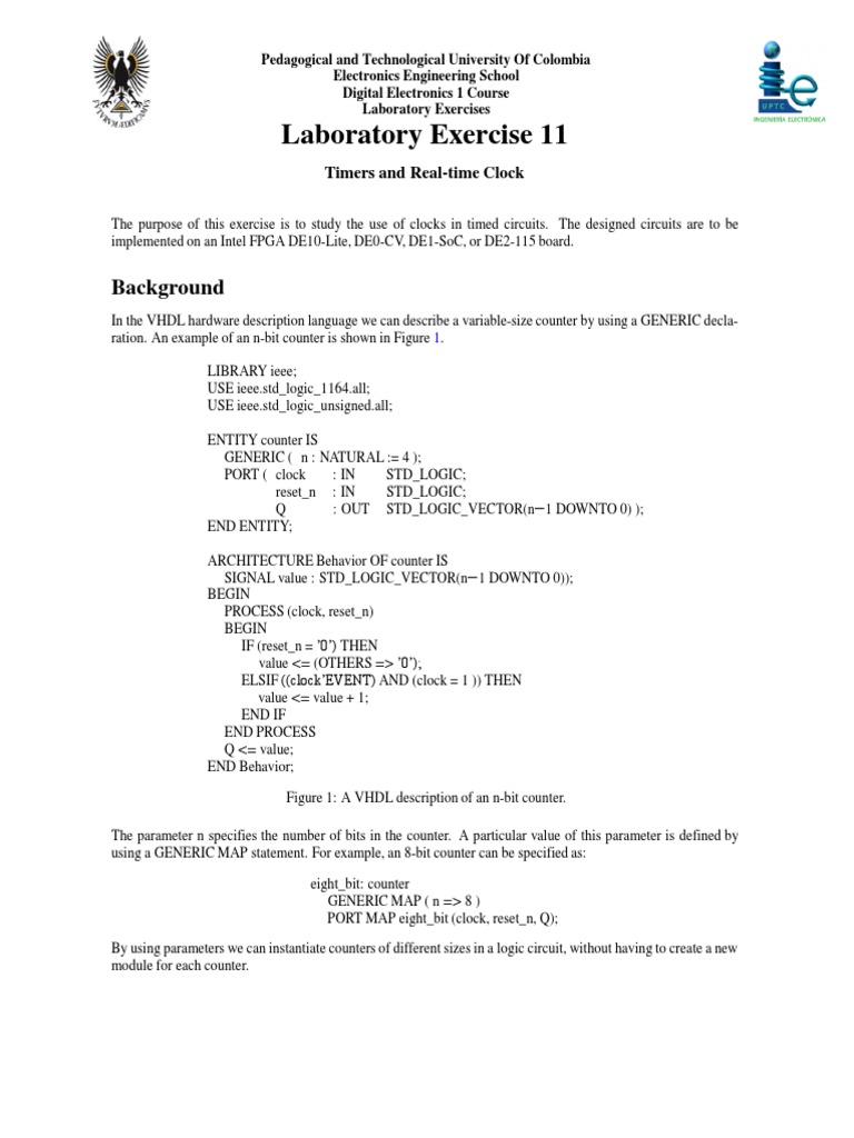 Laboratory Exercise 11 | PDF | Vhdl | Digital Electronics