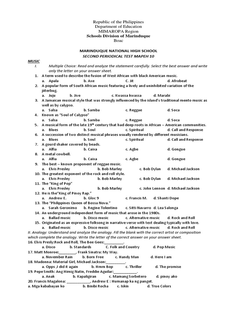 Mapeh 10 | PDF | Eating Disorder | Physical Fitness