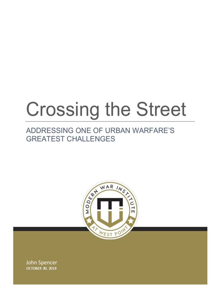 Crossing The Street | PDF | Urban Warfare | Tanks