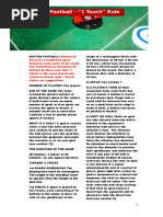 Touch Football Referee Signals Guide | PDF | Touchdown | Hand