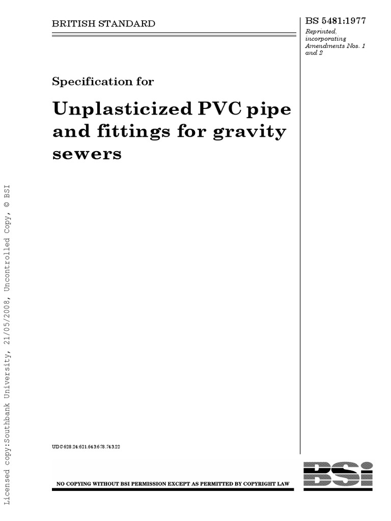 BS en 12056-4 2000 Drainage System Inside Building | PDF | Plumbing ...