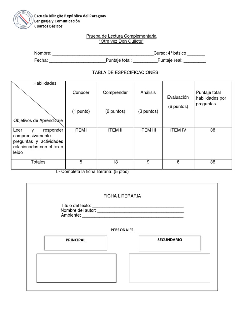 otra vez don quijote prueba | Don Quijote