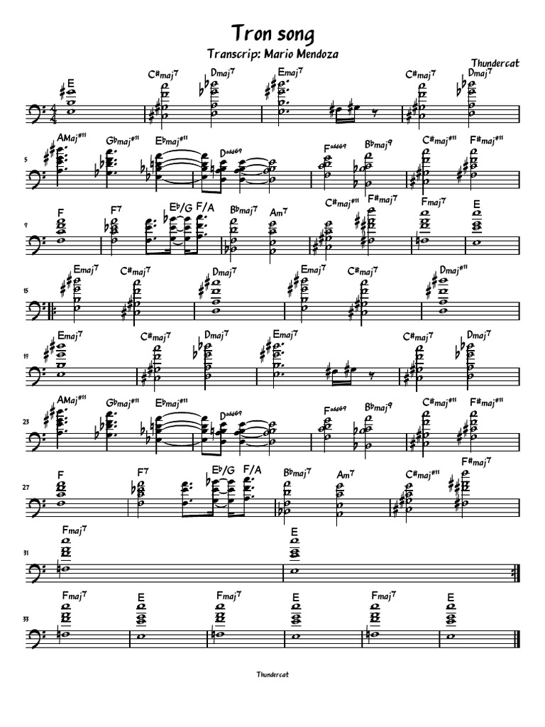 Tron - Song - Thundercat | PDF