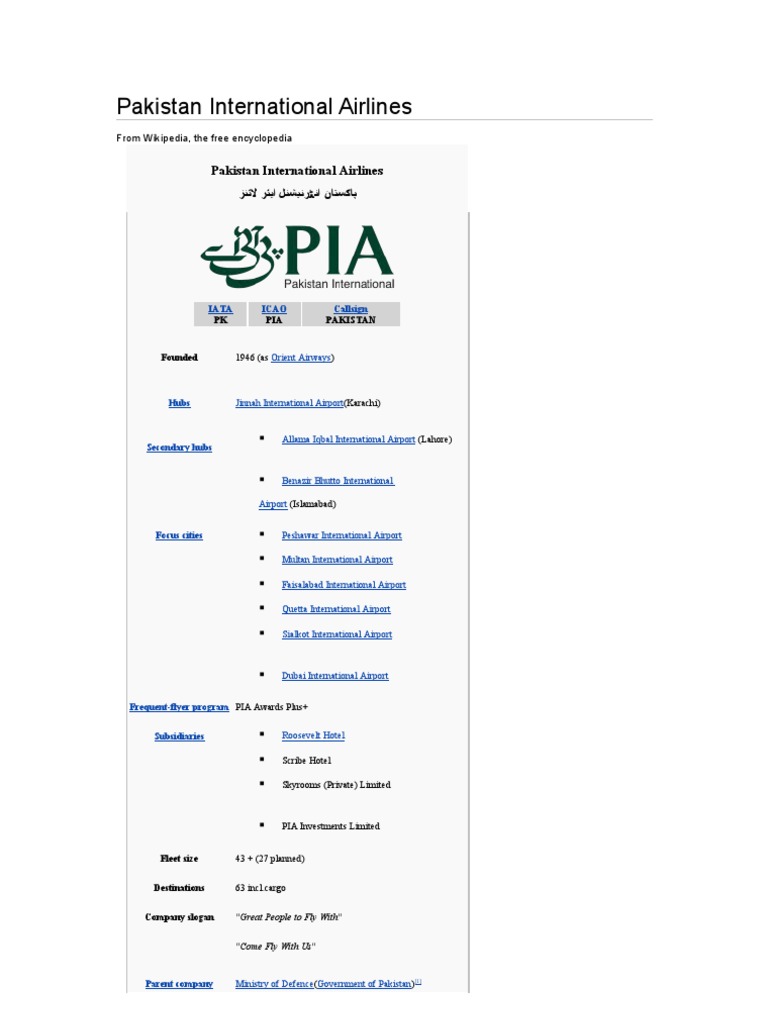 Pia Wiki Pedia | PDF | Aircraft | Aviation