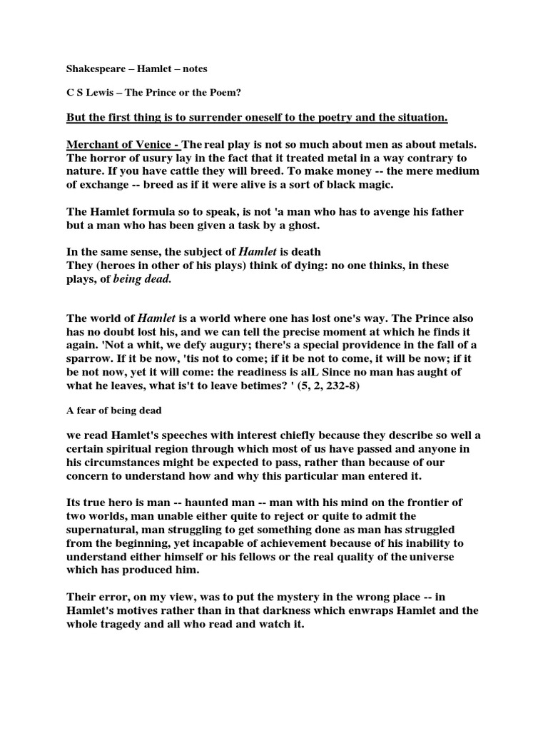 Shakespeare - Macbeth - Notes | PDF