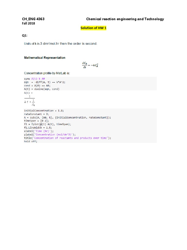 HW 1, Solution | PDF