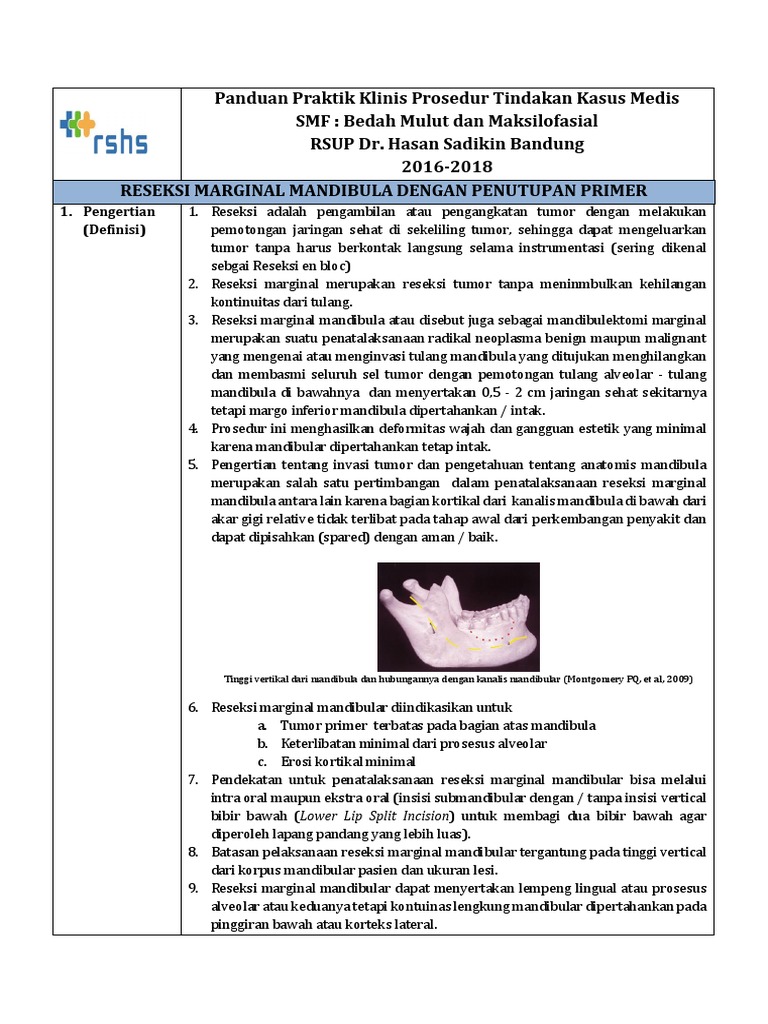 Reseksi Marginal Mandibula Dengan Penutupan Primer | PDF | Pengembangan ...