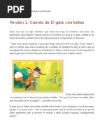 Guion Teatral El Gato Con Botas | PDF | Gatos