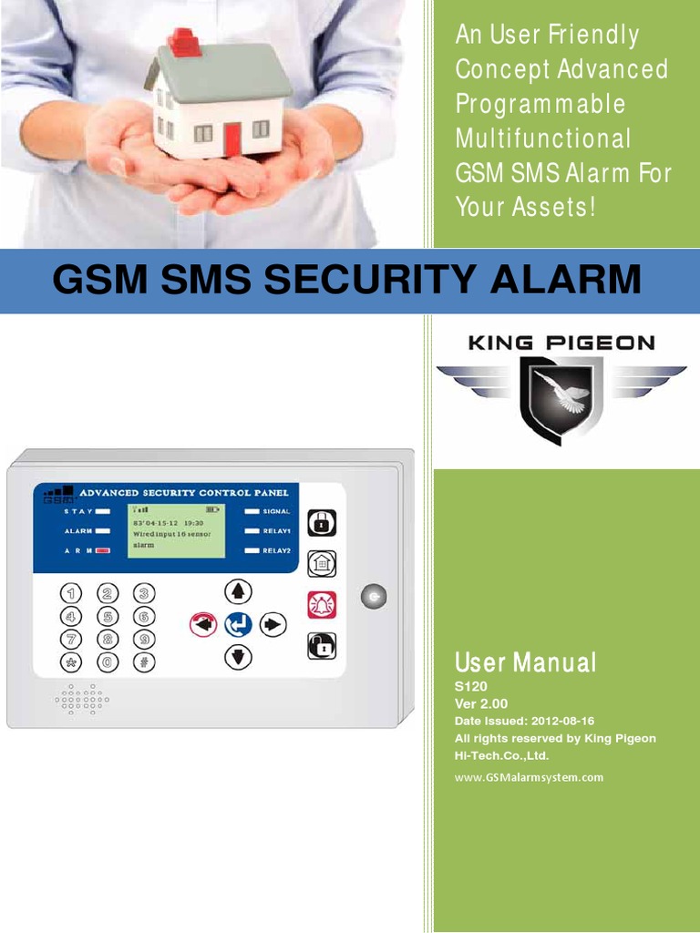 Manual Alarma S120 | PDF | Security Alarm | Computer Keyboard