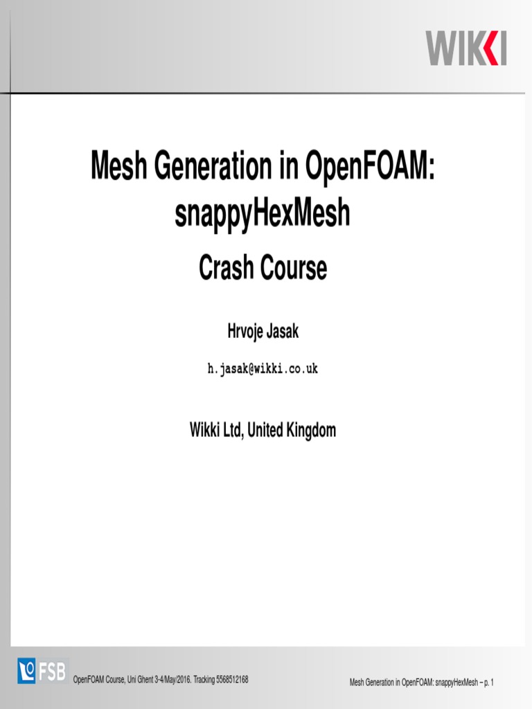 4 SnappyHexMesh | PDF | Computer Science | Areas Of Computer Science