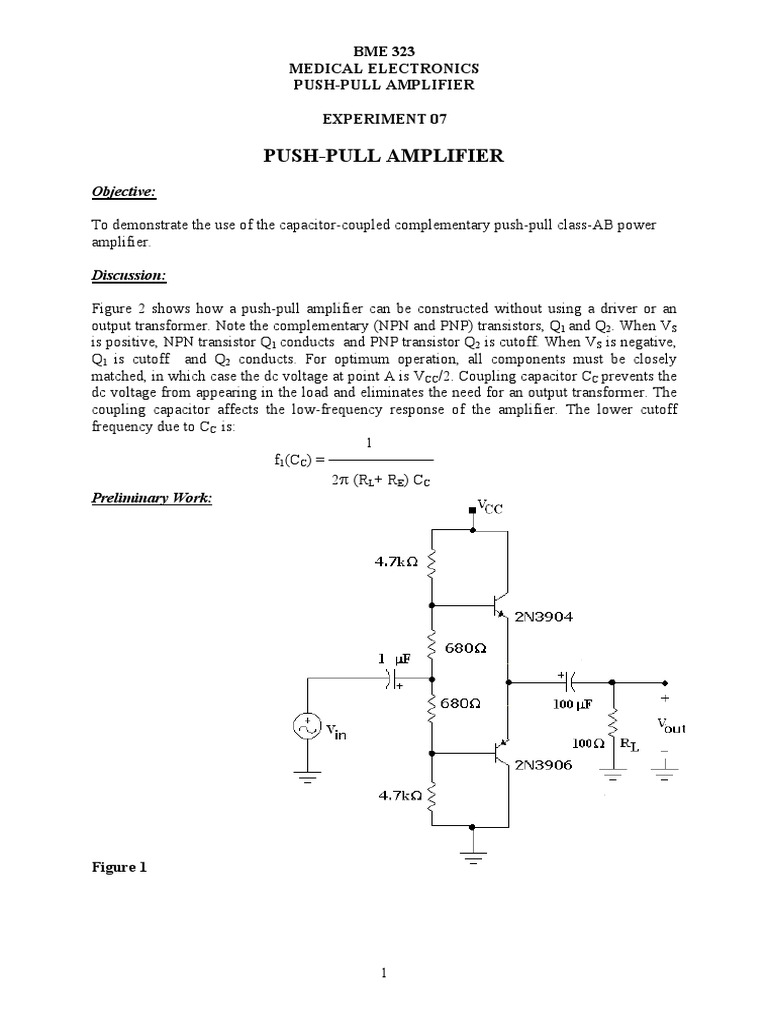 Exp07 PDF | PDF | Amplifier | Telecommunications Engineering