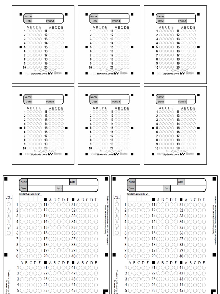 Zip Grade As | PDF