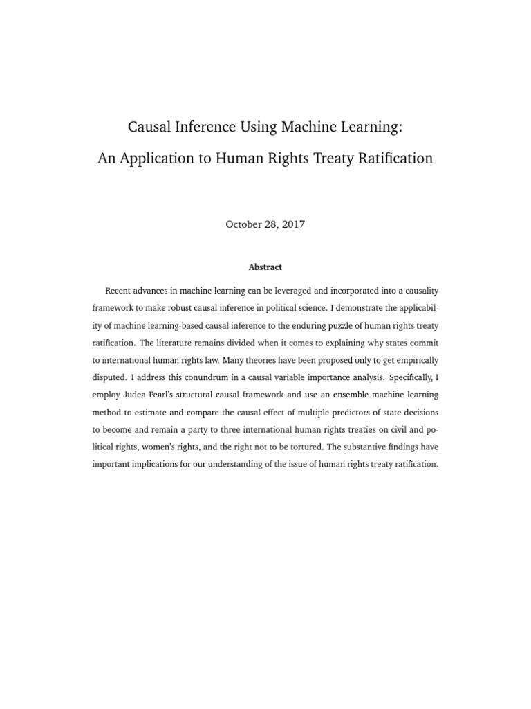 NGUYEN Causal Inference Using Machine Learning PDF | PDF | Causality ...