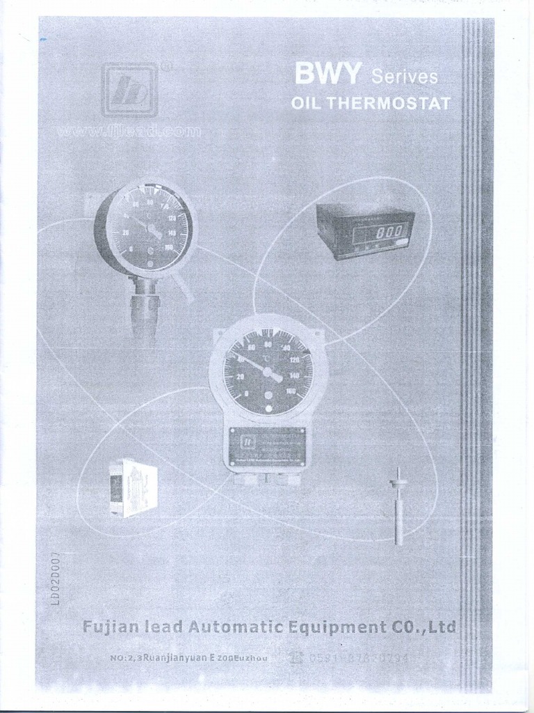 1.10 Oil Temperature Indicator Operation Instruction | PDF