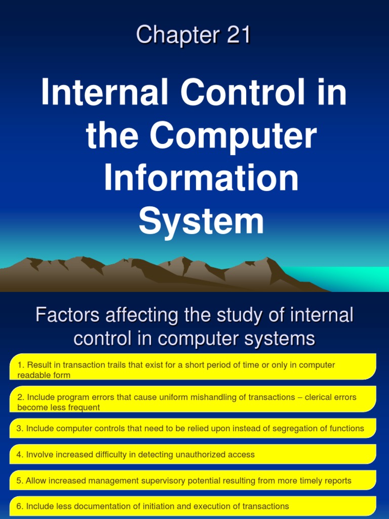 Internal Control in Computer Systems | PDF | Access Control | Computer ...