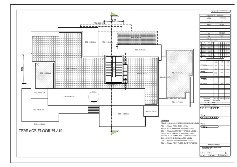 A3 Size Sheet - Terrace Floor Plan | PDF | Buildings And Structures