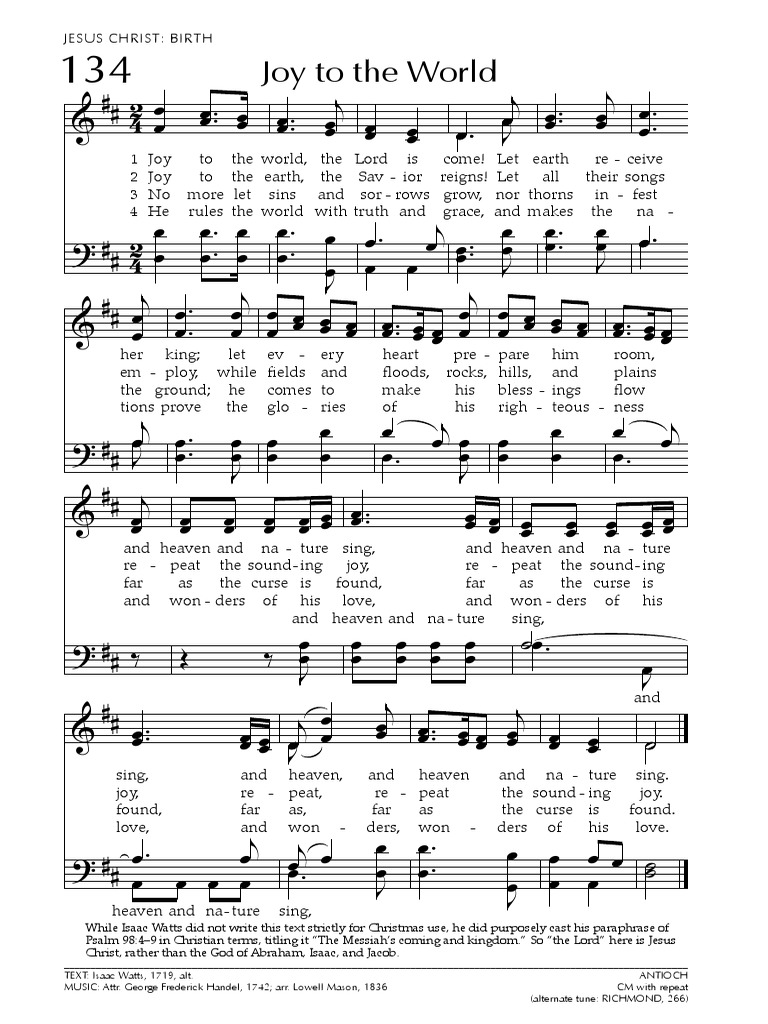 Joy To The World | PDF | Joy To The World | Systematic Theology