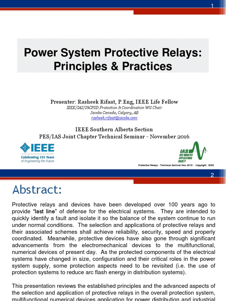 PowerSystemProtectiveRelays PrinciplesAndPractices PDF | PDF | Relay ...