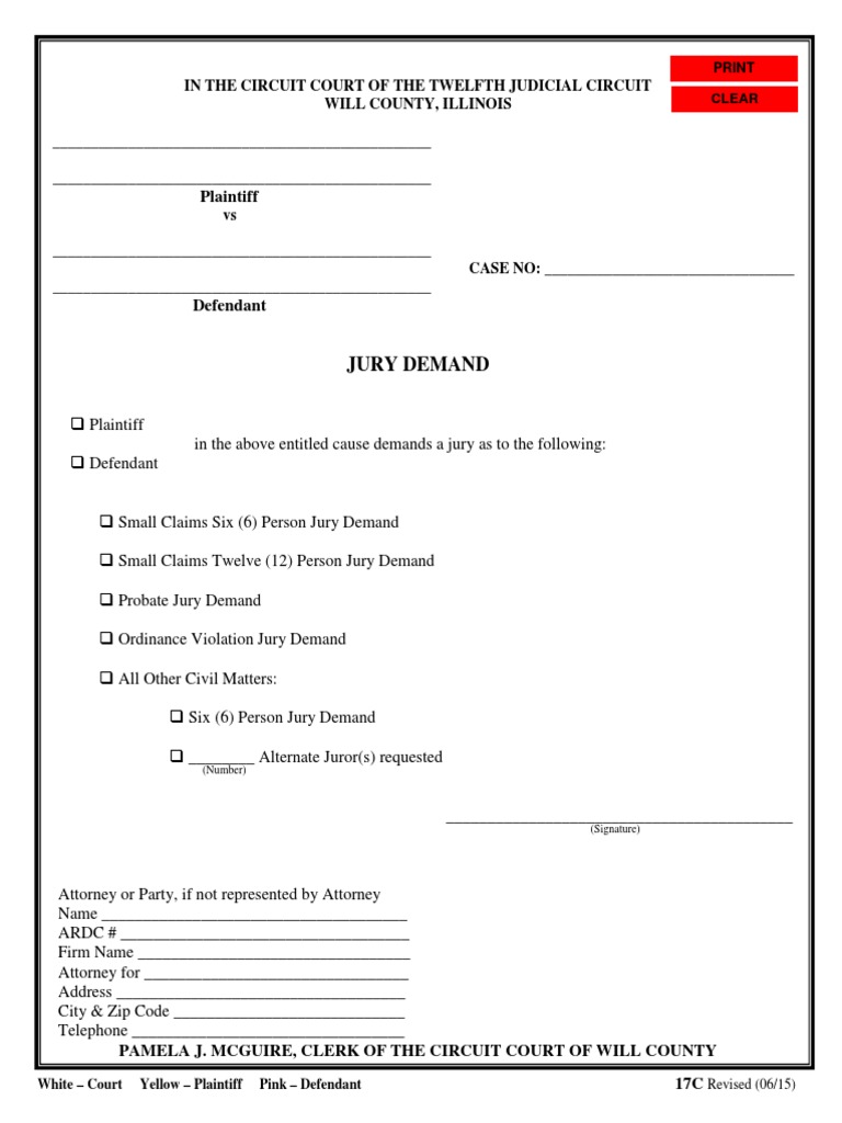 Plaintiff: Jury Demand | PDF