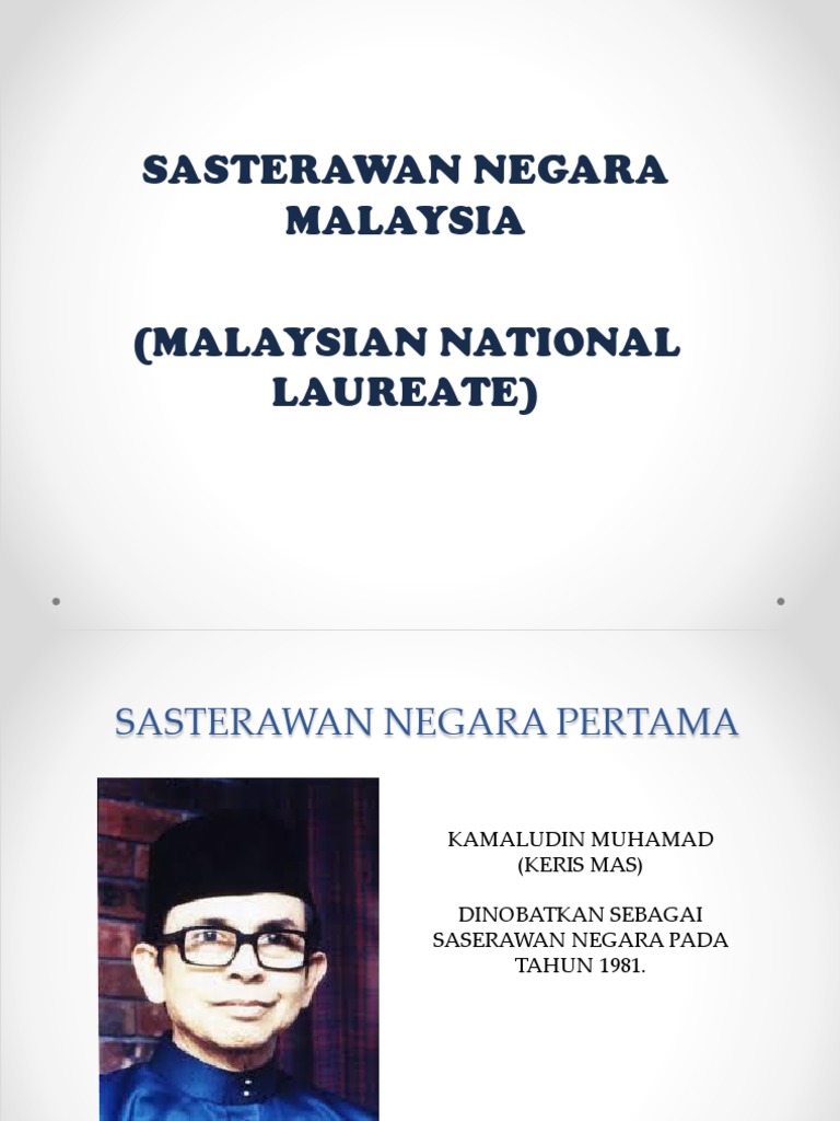 Sasterawan Negara | PDF