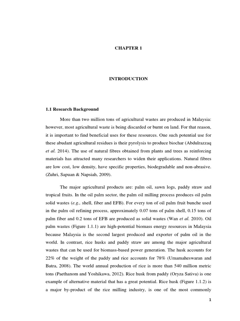 Chapter 1 | PDF | Biomass | Pyrolysis