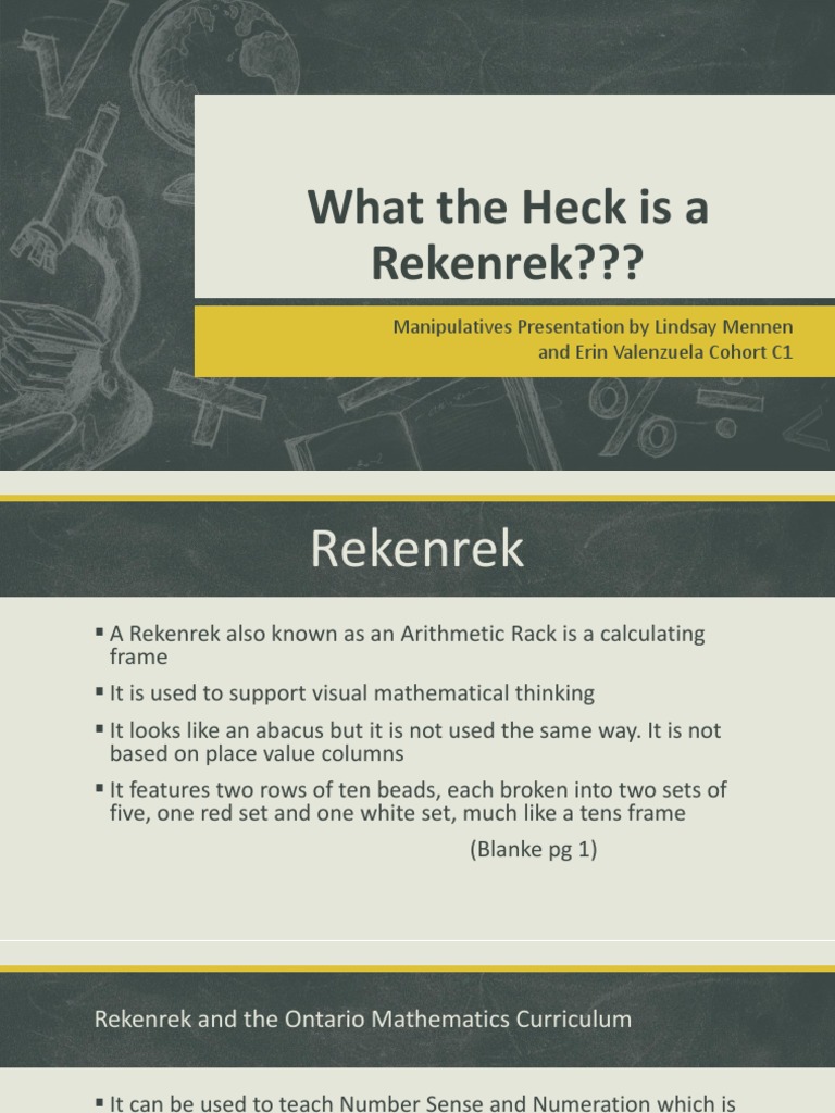 What The Heck Is A Rekenrek | PDF | Teaching Mathematics | Cognition