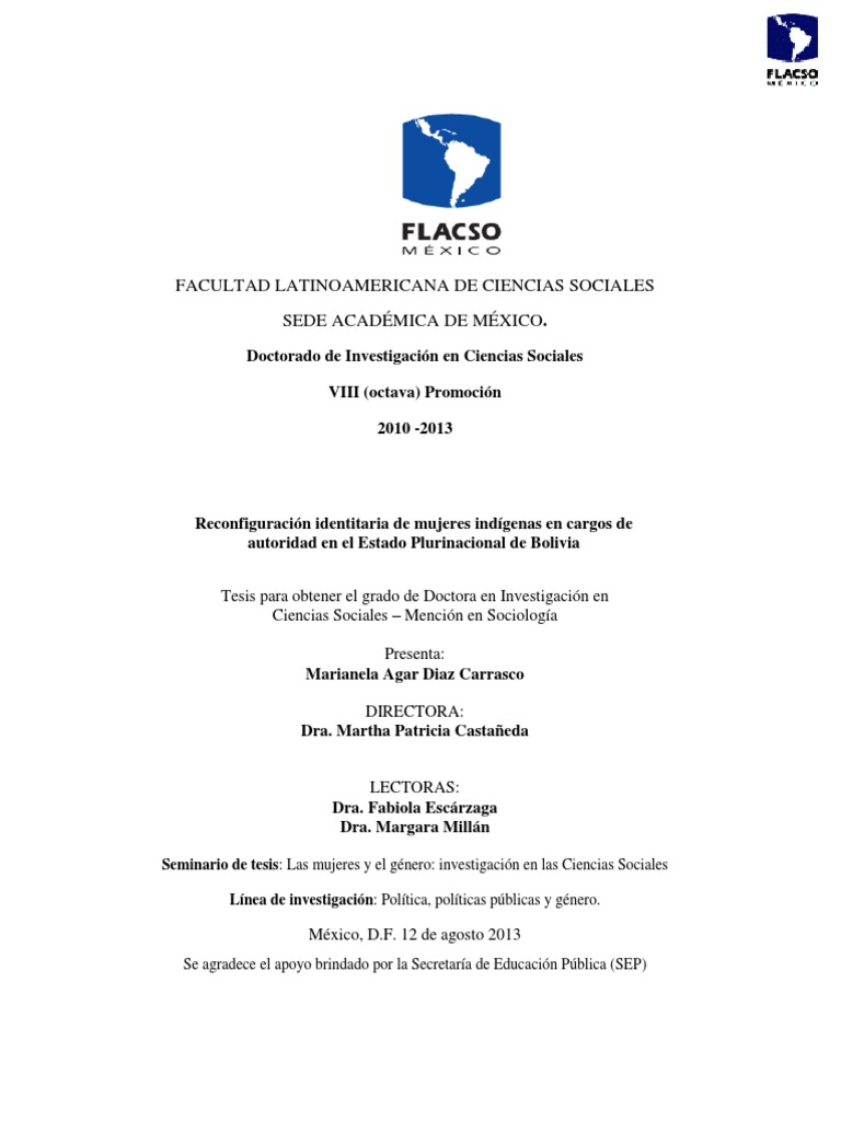 Reconfiguracion de Mujeres Indigenas en El Est Pluri PDF | PDF | Estudios de blancura | Estado ...