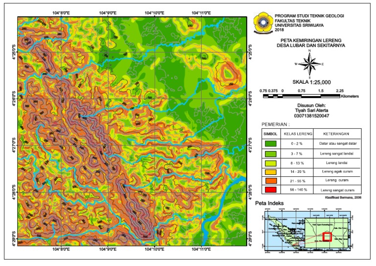 104°11'0"E 104°10'0"E 104°9'0"E 104°8'0"E Program Studi Teknik Geologi ...