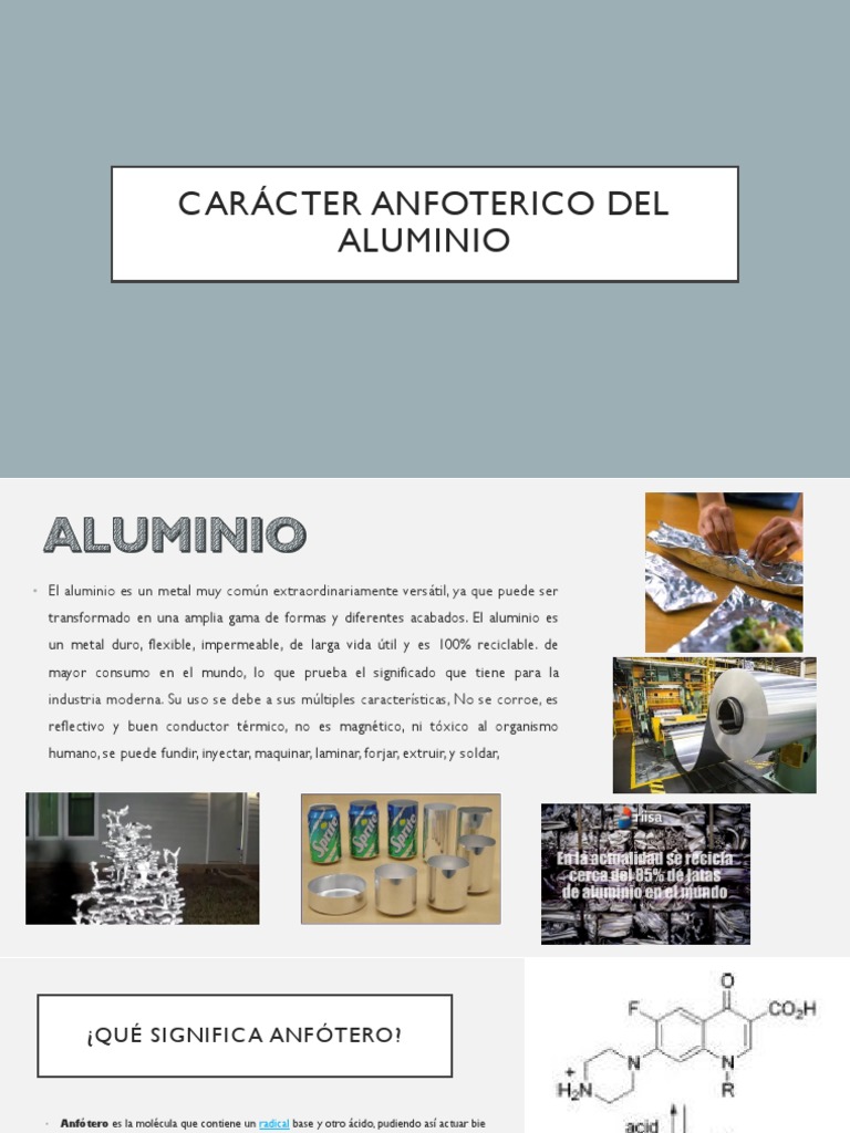 Carcter Anfotero Del Aluminio 2 | PDF | Ácido | Átomos