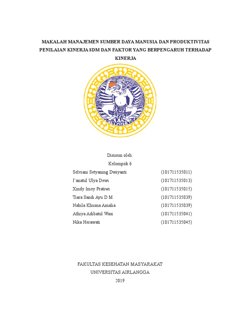 2019 PPT MSDM BWX Semester 4 Tugas 4 Penilaian Kinerja SDM Dan Faktor Yang Mempengaruhi Terhadap ...