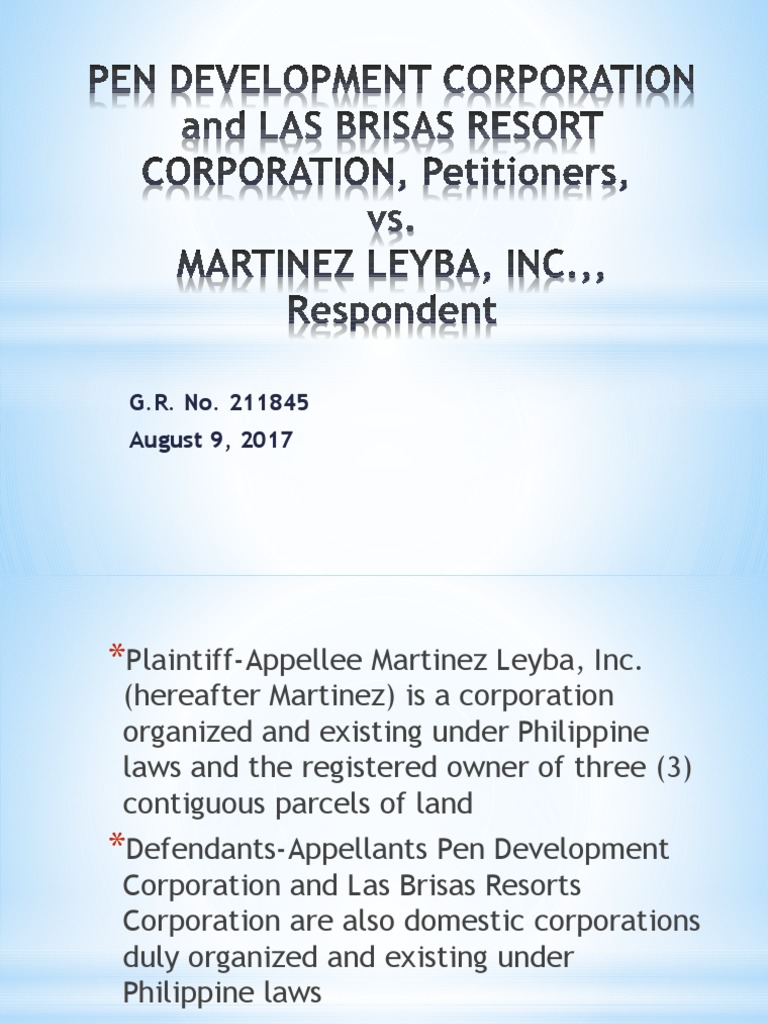 Pen Development Vs Leyba Final | Download Free PDF | Ownership | Damages