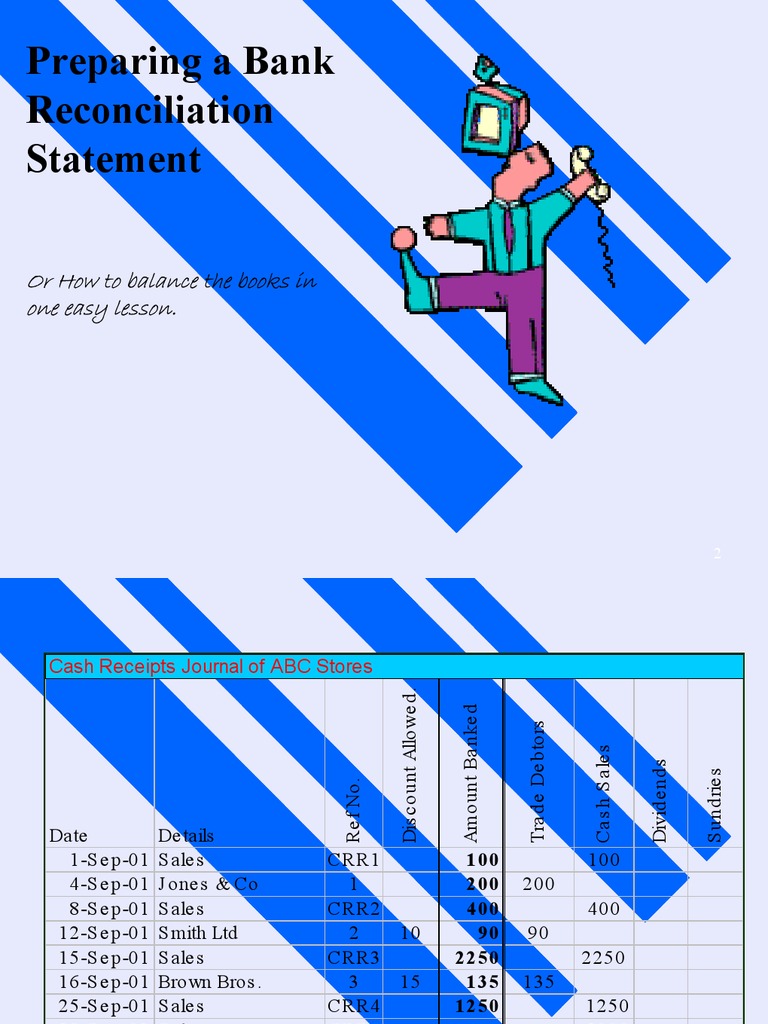 Preparing A Bank Reconciliation Statement: or How To Balance The Books ...