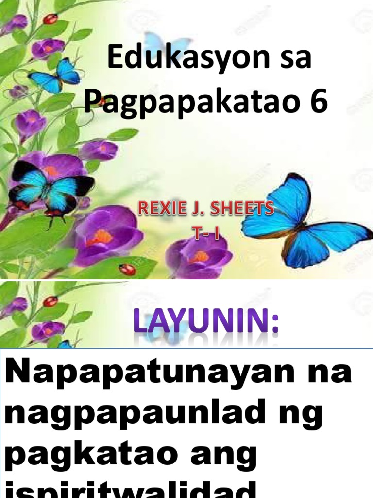 Demo Lesson in ESP 6 | PDF