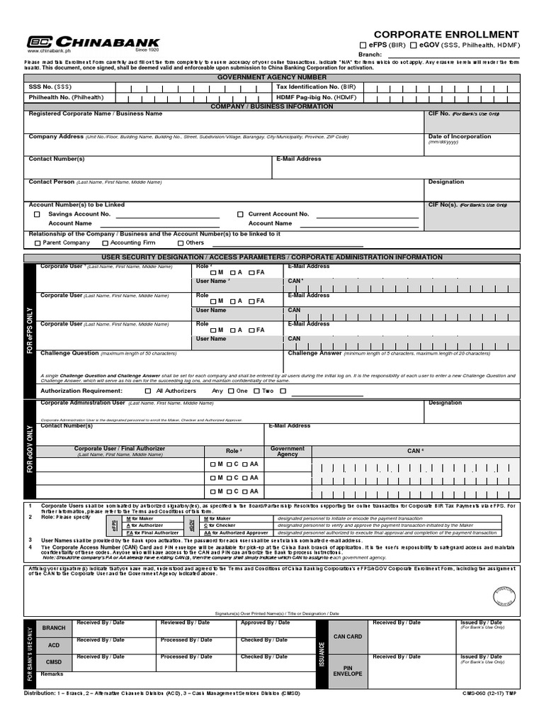 02.14.18 EFPS_eGOV Corporate Enrollment Form [CMS-060 (12-17) TMP ...