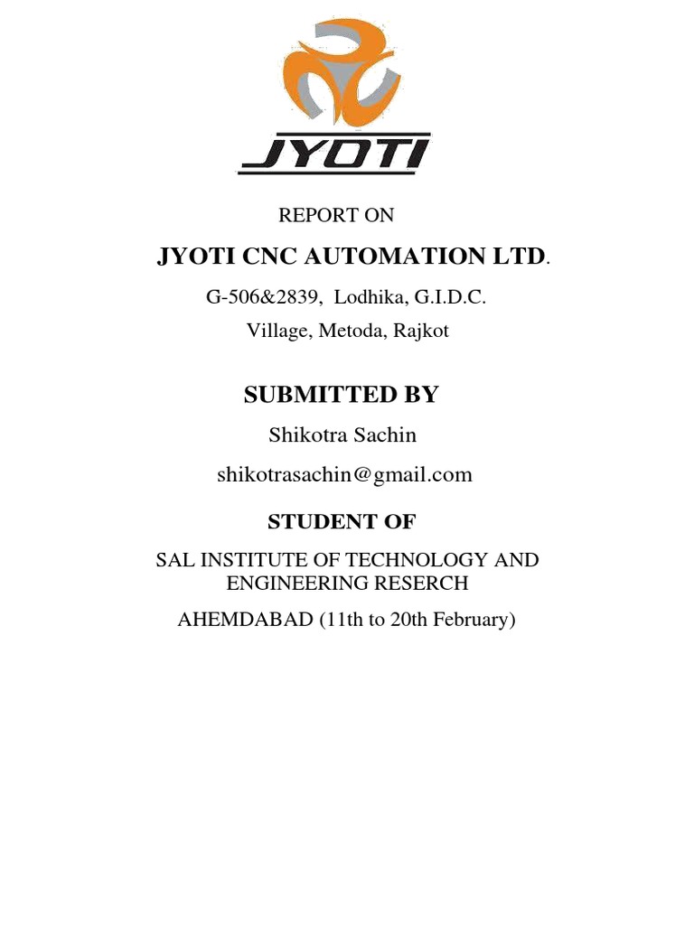 Training Report | PDF | Foundry | Sheet Metal