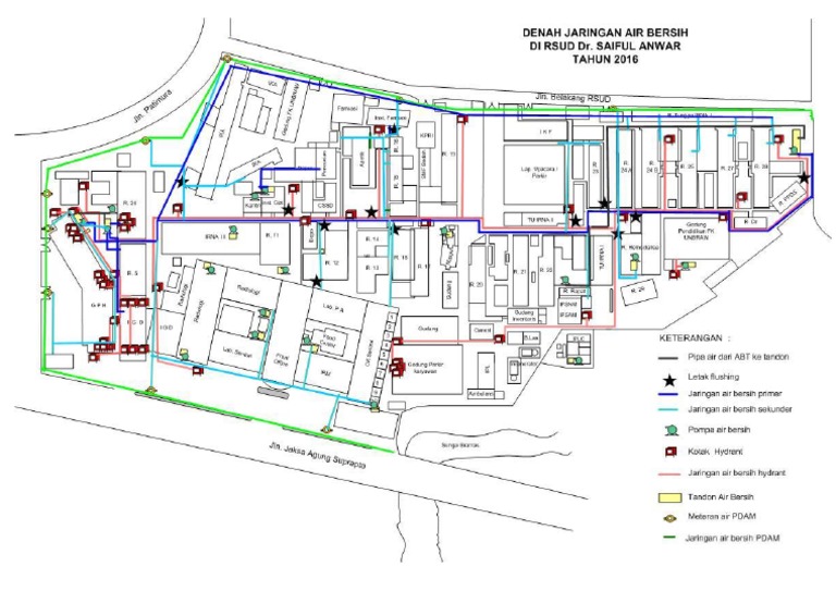 Sistem Kebakaran Aktif (Denah Hidrant) | PDF