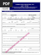 Formulario Registral N 1 Ley 27157 | PDF | Propiedad | Justicia