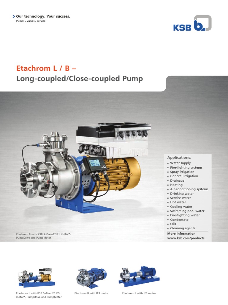KSB Pumps Co. Eta Chrome | PDF | Pump | Air Conditioning