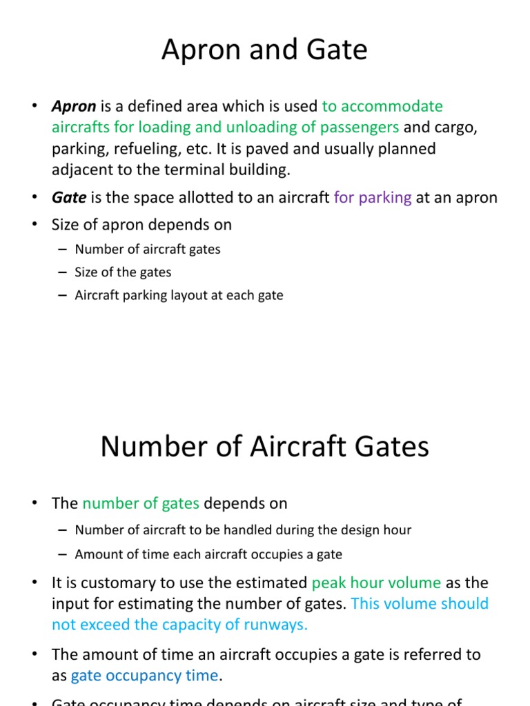 Apron and Gate | PDF | Volume | Aircraft