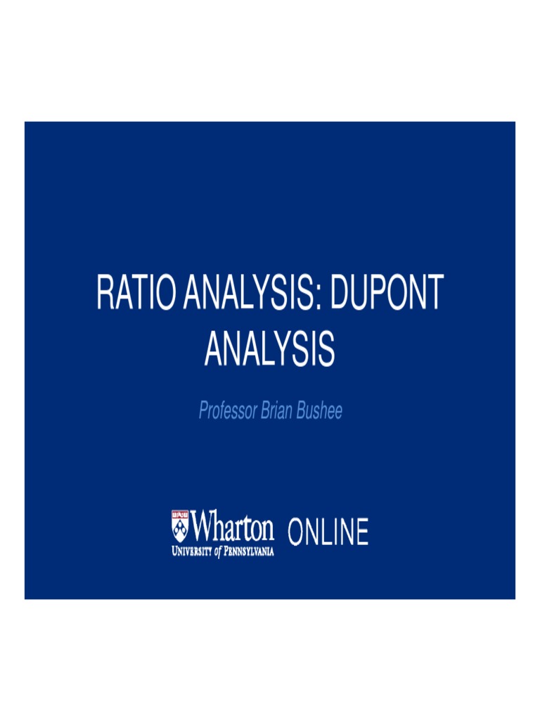 DuPont Ratio Analysis Explained | PDF | Return On Equity | Net Income