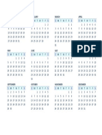 100-Year Calendar Overview (1900-2100) | PDF