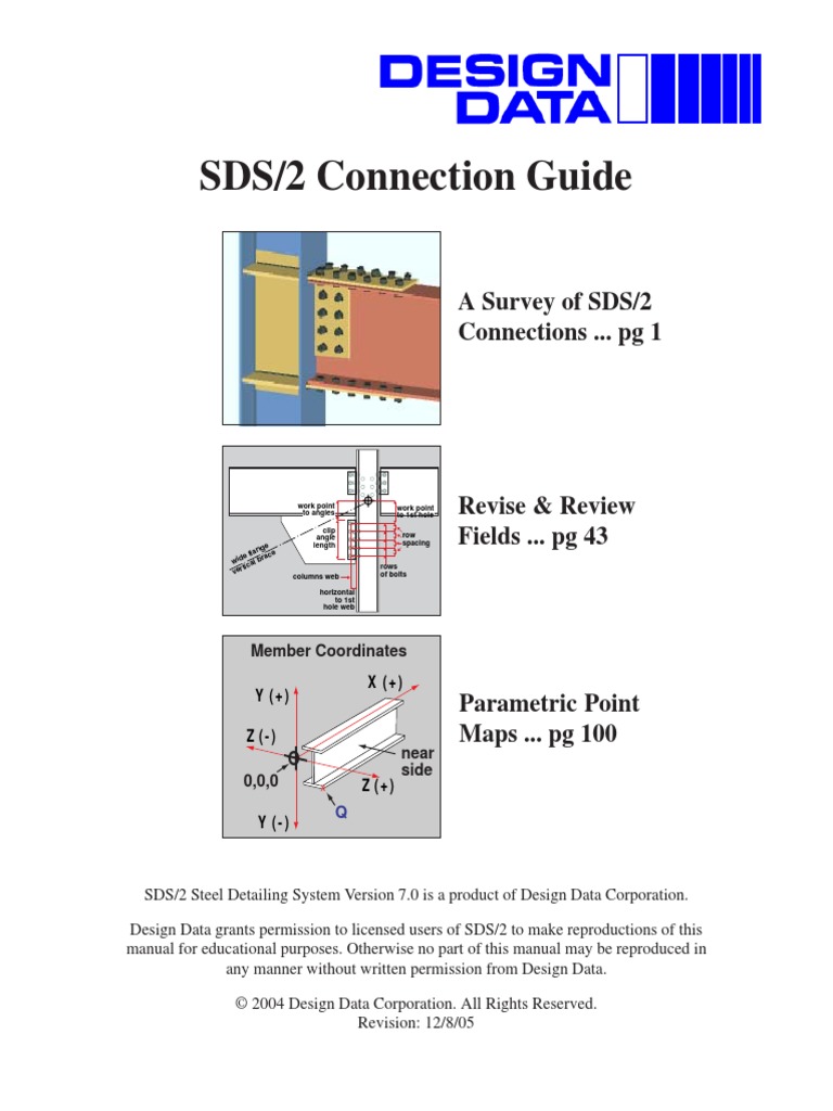 SDS/2 Connection Guide: A Survey of SDS/2 Connections ... PG 1 | PDF ...