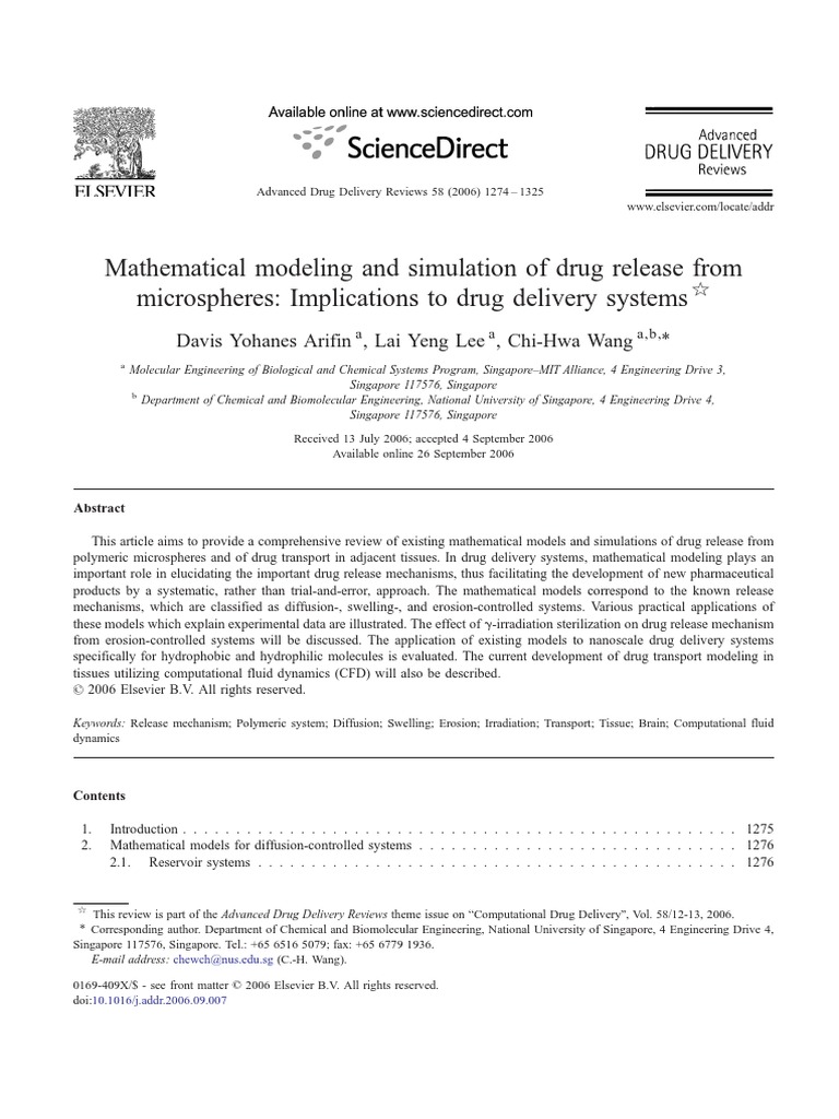 Modelling | PDF | Diffusion | Polymers