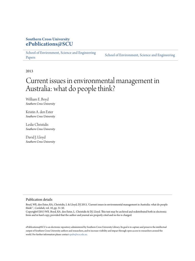 Full Text | PDF | Environmental Issues | Sustainability