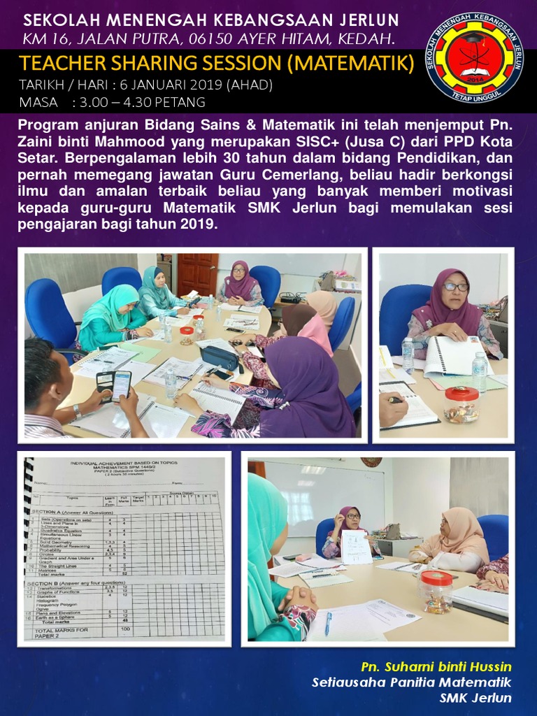 One Page Report Matematik | PDF