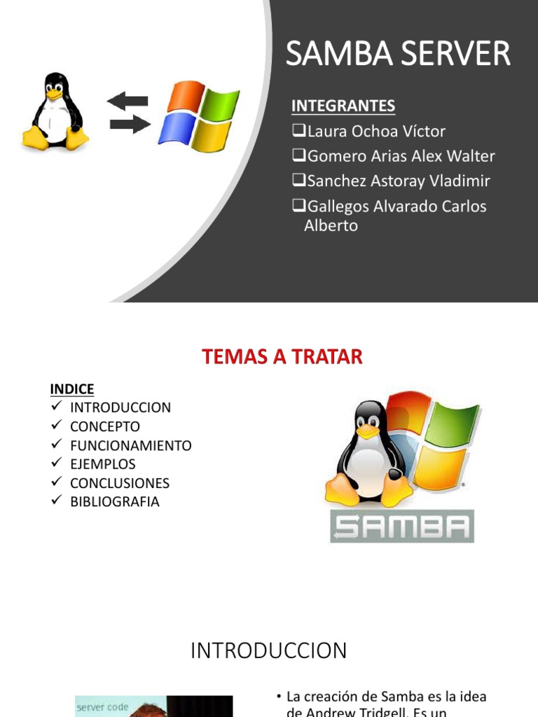 Samba Server | PDF | Servidor (Computación) | Red de computadoras